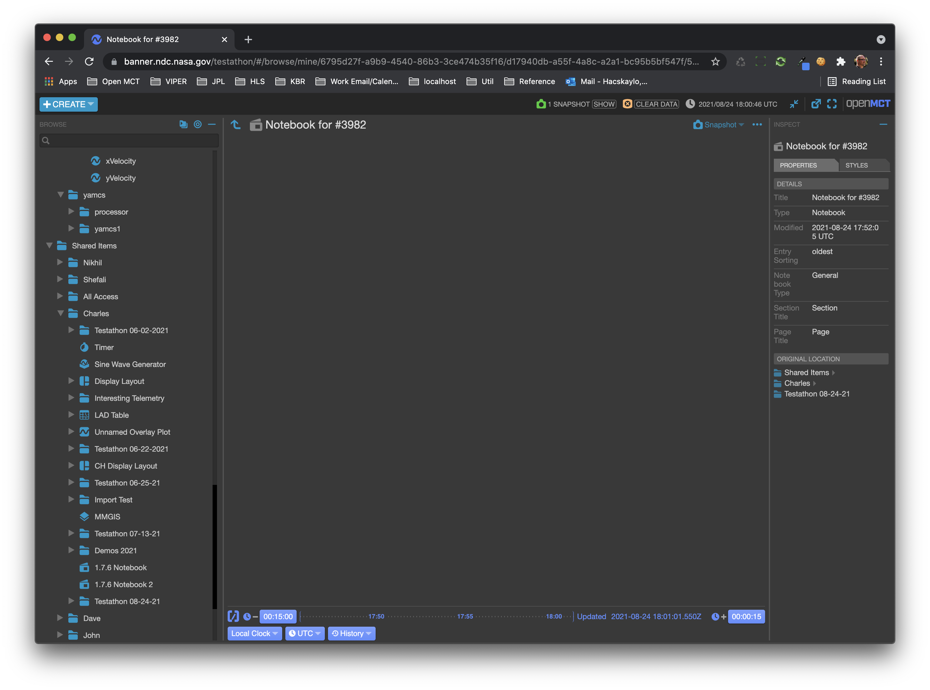 Notebook Doesnt Display Interface After Creation · Issue 4144 · Nasaopenmct · Github 