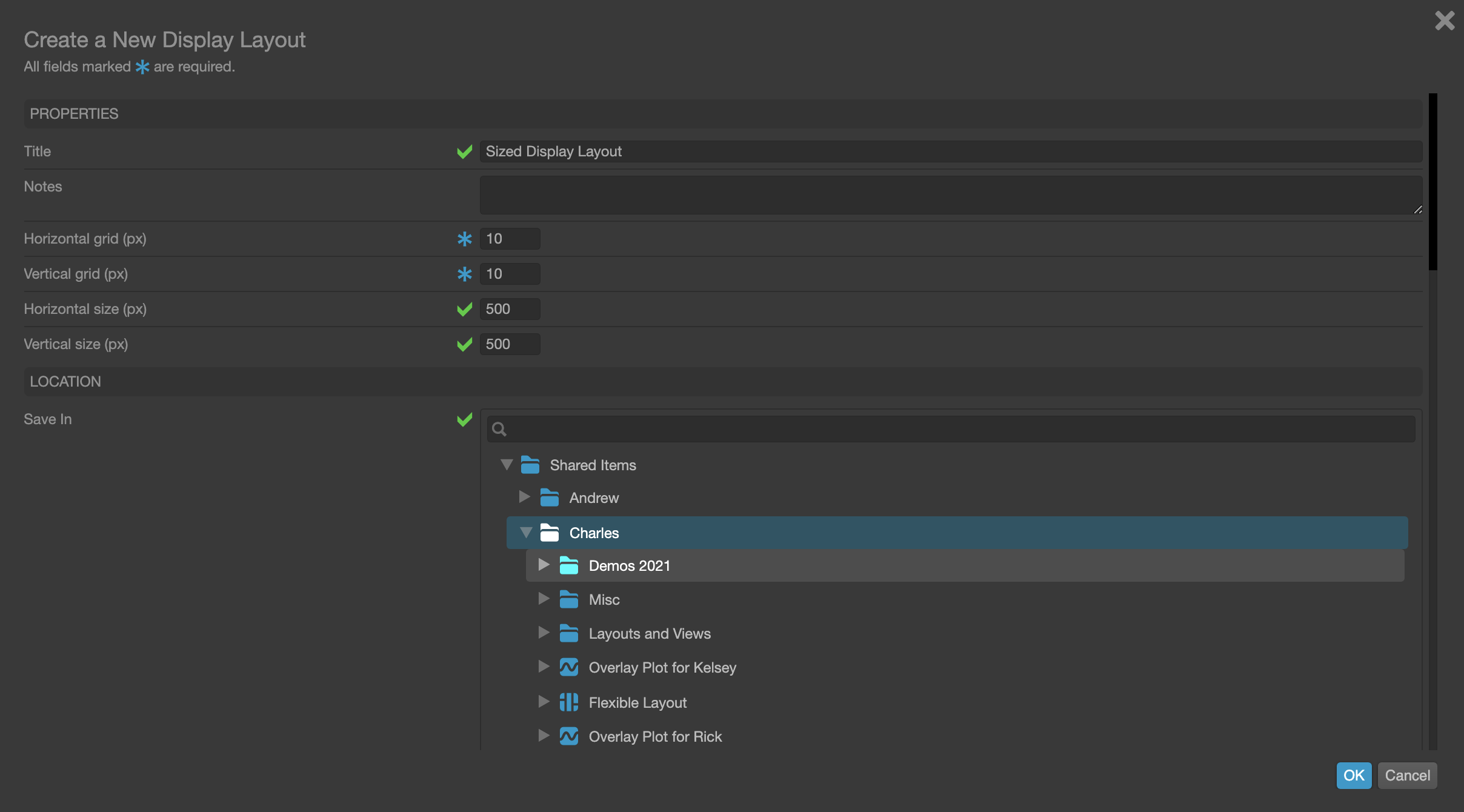 Cannot create Display Layout of a specific size · Issue #4782 · nasa/openmct · GitHub