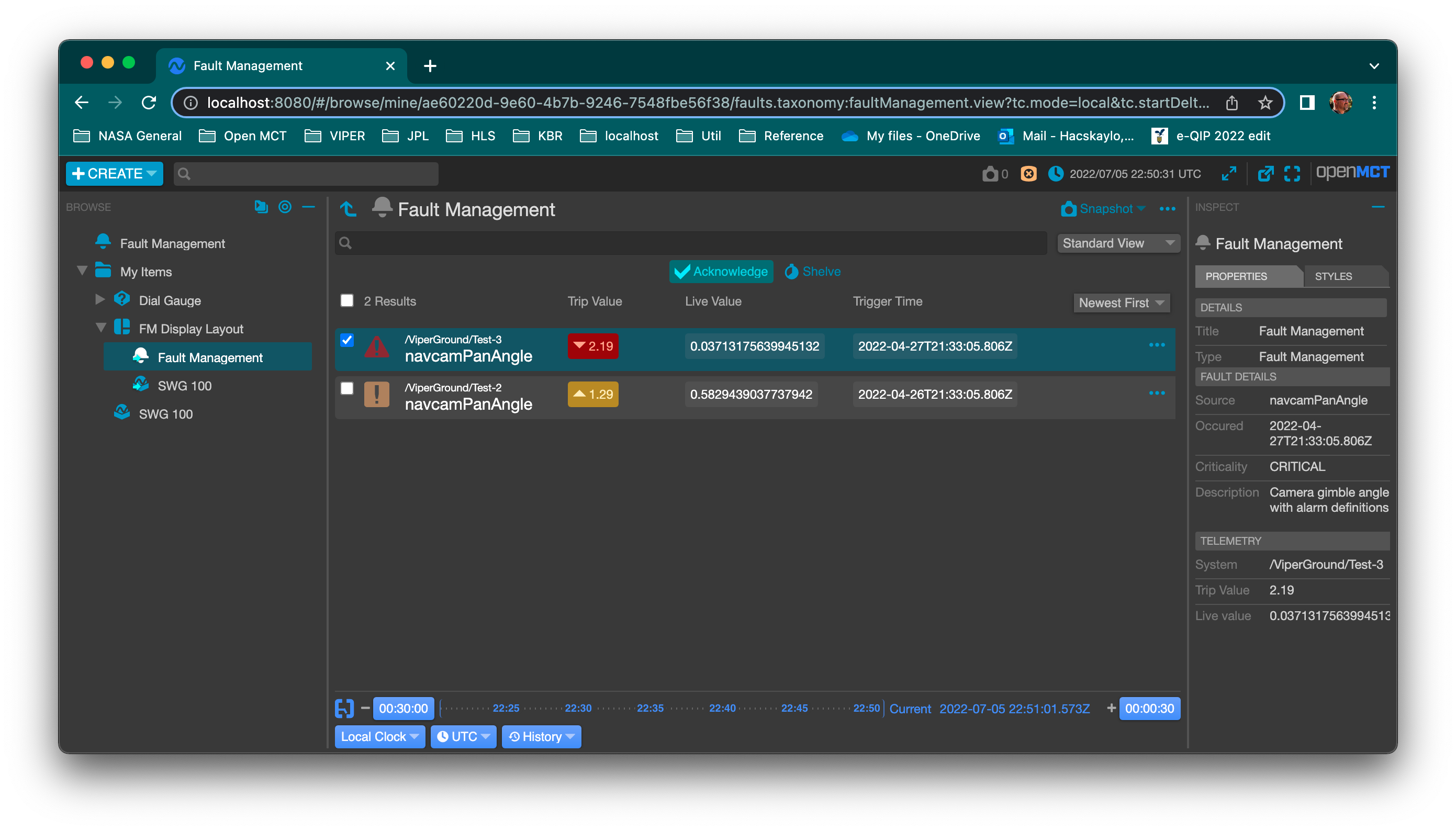 Implement minimal "fault management" capability · Issue #5052 · nasa/openmct · GitHub