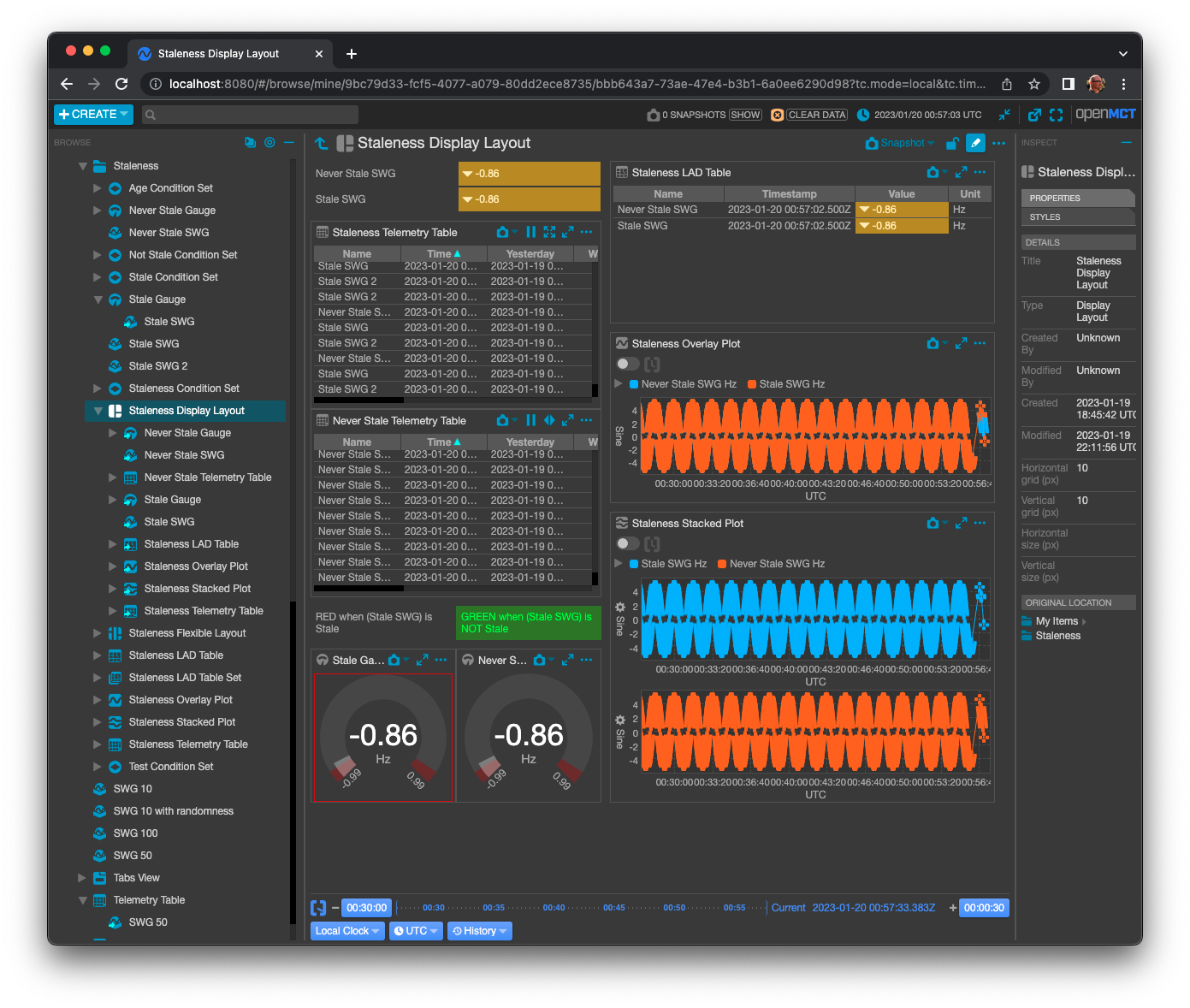 [Staleness] Functionality in telemetry component views and API · Issue #6109 · nasa/openmct · GitHub