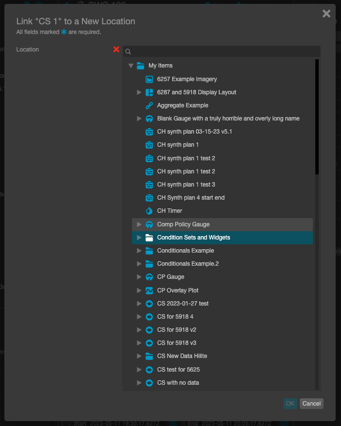 Move and Link dialog's Locator is way too small · Issue #6654 · nasa/openmct · GitHub