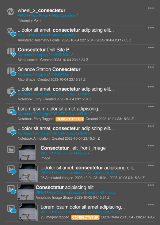 Annotation Search results don't use the right icon · Issue #6984 · nasa/openmct · GitHub