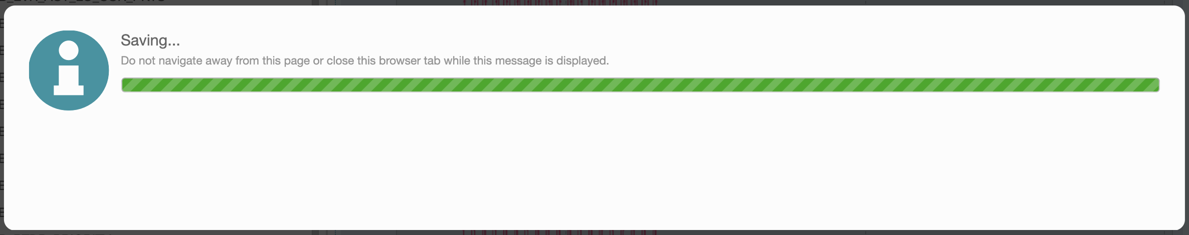 Save and Finish no longer shows blocking modal dialog · Issue #2496 ...