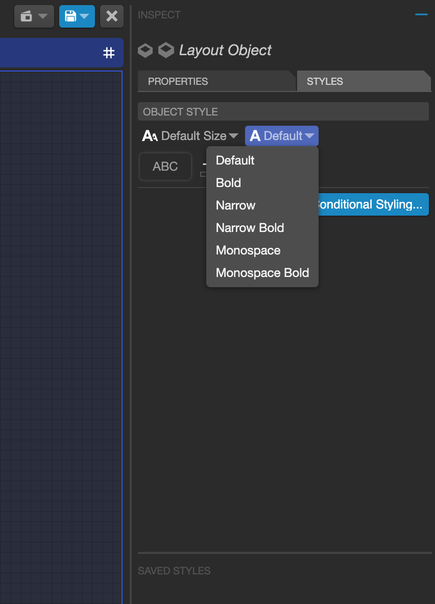 Font style and control placement and menu allows clipping. · Issue ...