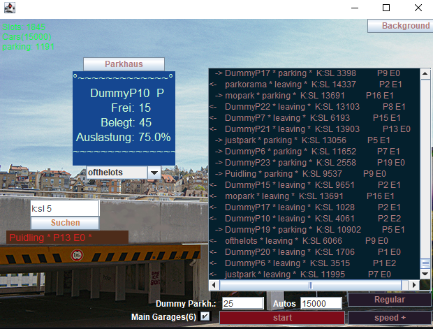 GitHub - szeness/DieGarageSimulation: artificial simulation threads and mass creation of objects