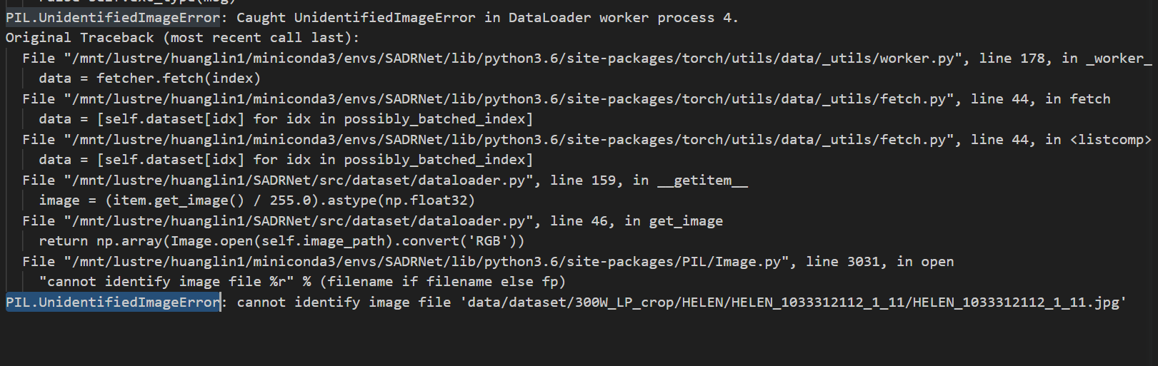 PIL.UnidentifiedImageError · Issue #25 · MCG-NJU/SADRNet · GitHub