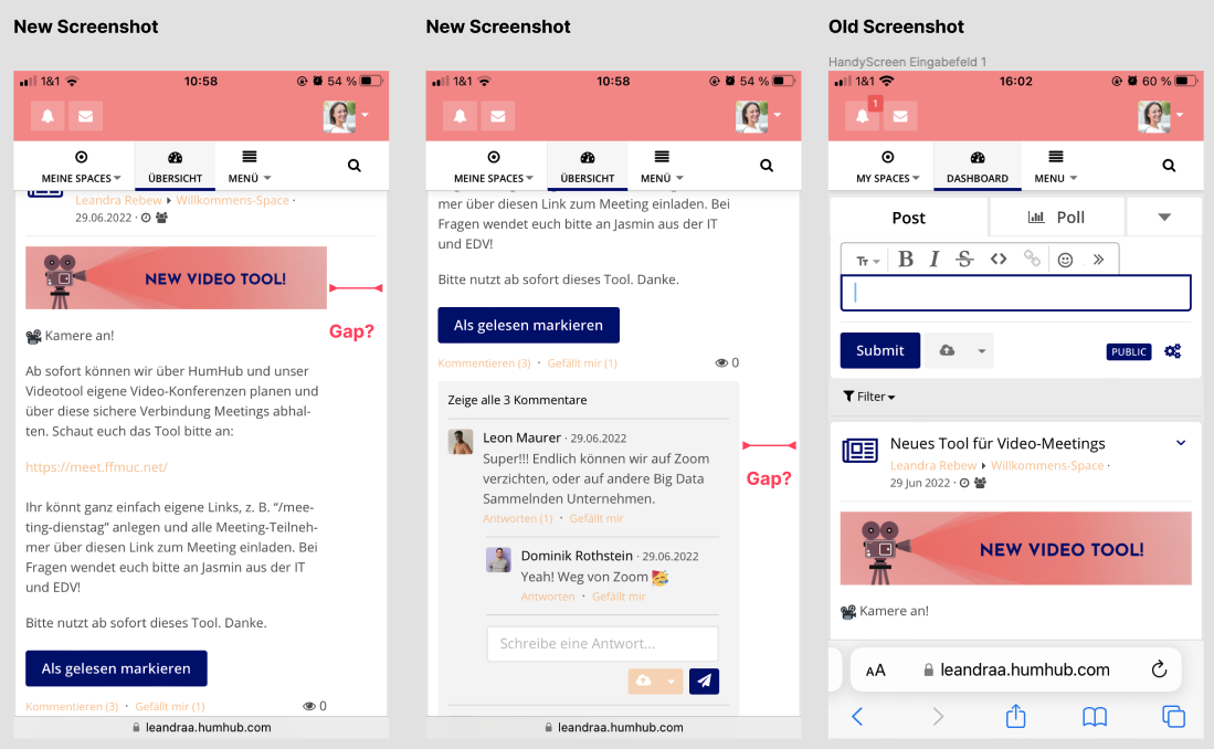 content not full width in mobile view · Issue #5822 · humhub/humhub · GitHub