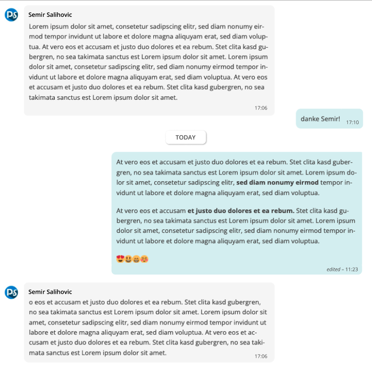 "-edited" information in speech bubble · Issue #290 · humhub/mail · GitHub