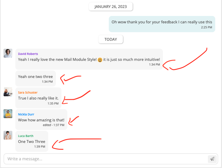 "-edited" information in speech bubble · Issue #290 · humhub/mail · GitHub
