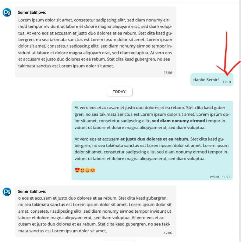 "-edited" information in speech bubble · Issue #290 · humhub/mail · GitHub