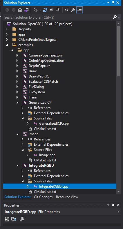 Why all the C++ examples aren't compiling well ? · Issue #5234 · isl-org/Open3D · GitHub
