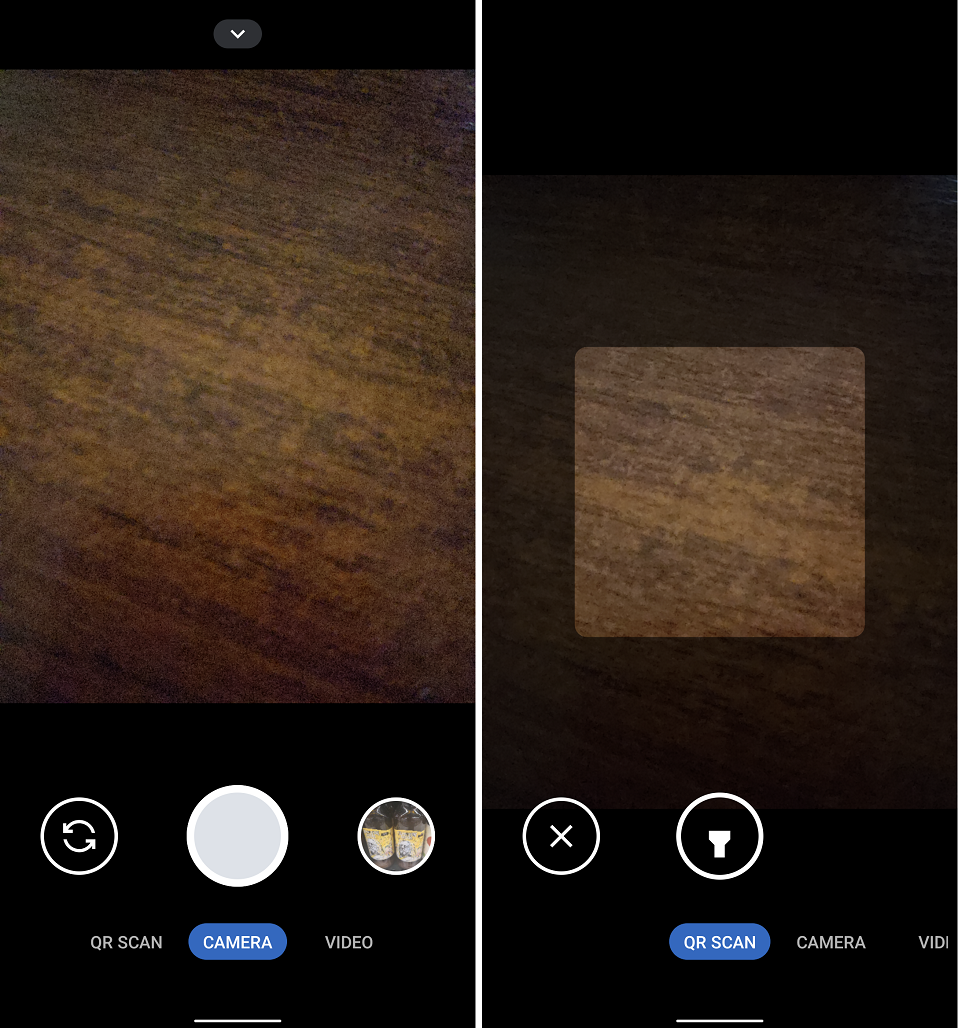 QR scan preview is misaligned with the QR scanning square overlay ...