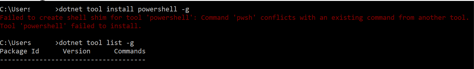 power update/install via dotnet tool fails. · Issue #12957 · PowerShell/PowerShell · GitHub