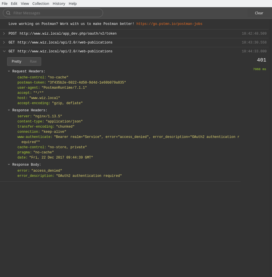 Auth token not sent with request (Linux) · Issue #4008 · postmanlabs/postman-app-support · GitHub