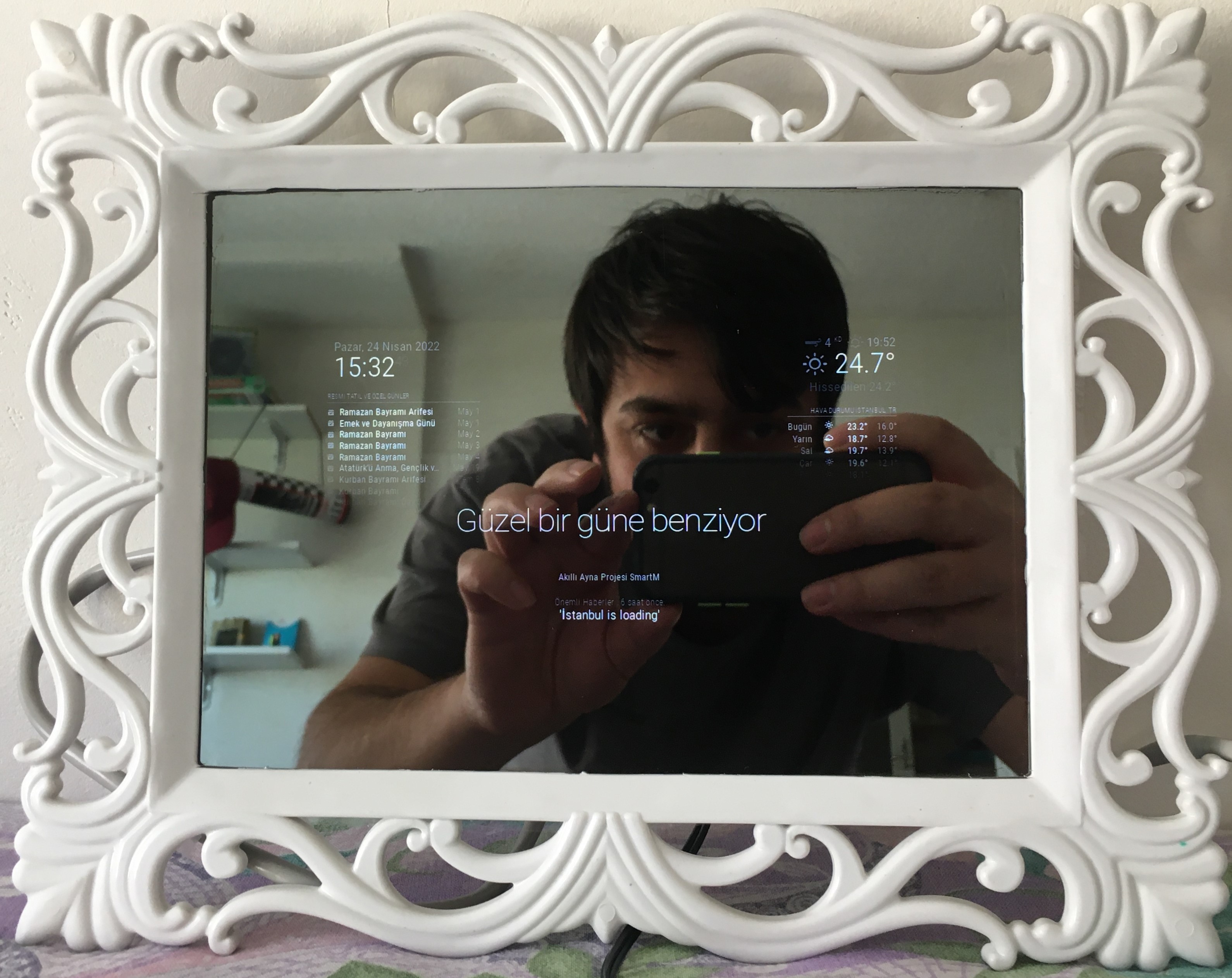 GitHub - kayaemre134220003/SmartM: Smart Mirror with GoogleAssistant