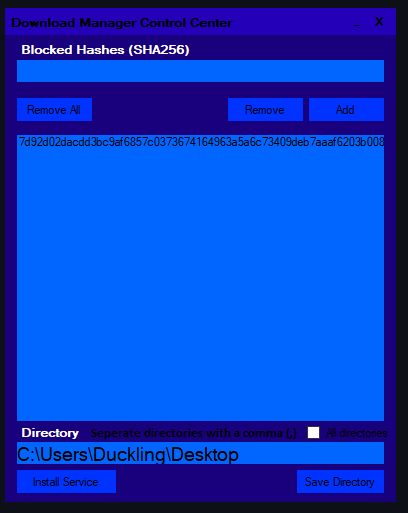 GitHub - Duckleeng/DownloadManager: A tool for blocking chosen downloads