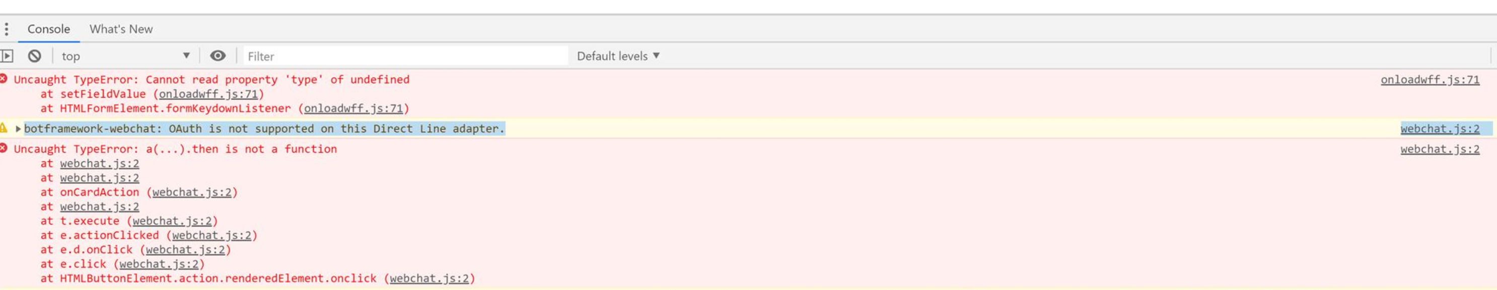 [DLS] OAuth card SignIn button doesn't work · Issue #2693 · microsoft/BotFramework-WebChat · GitHub