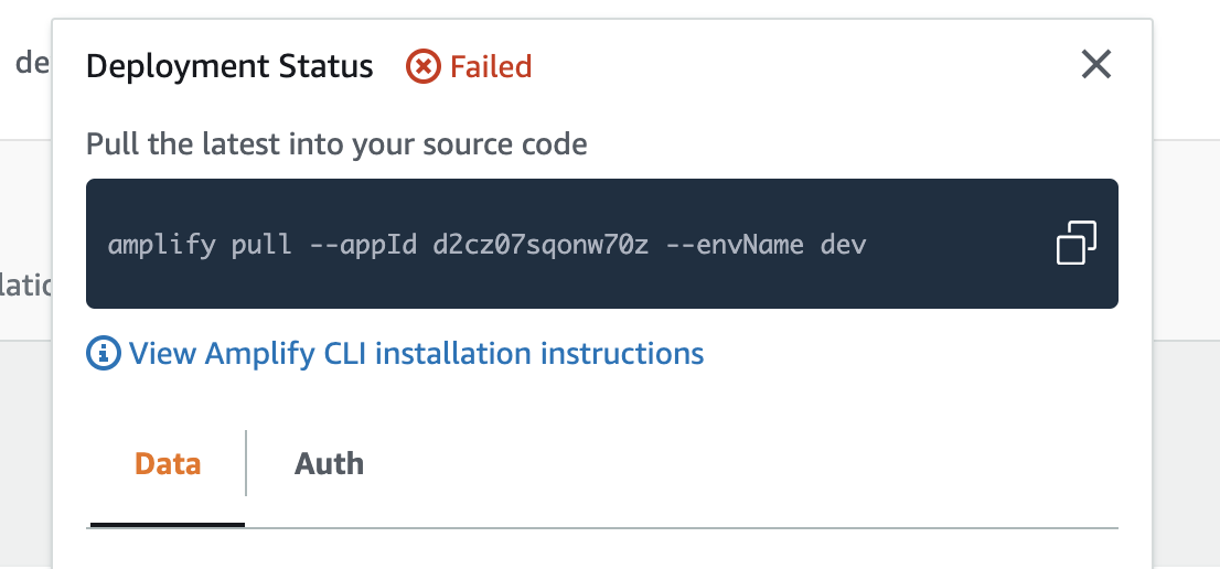 Bug: "failed to deploy" data modeling · Issue #64 · aws-amplify/amplify-studio · GitHub