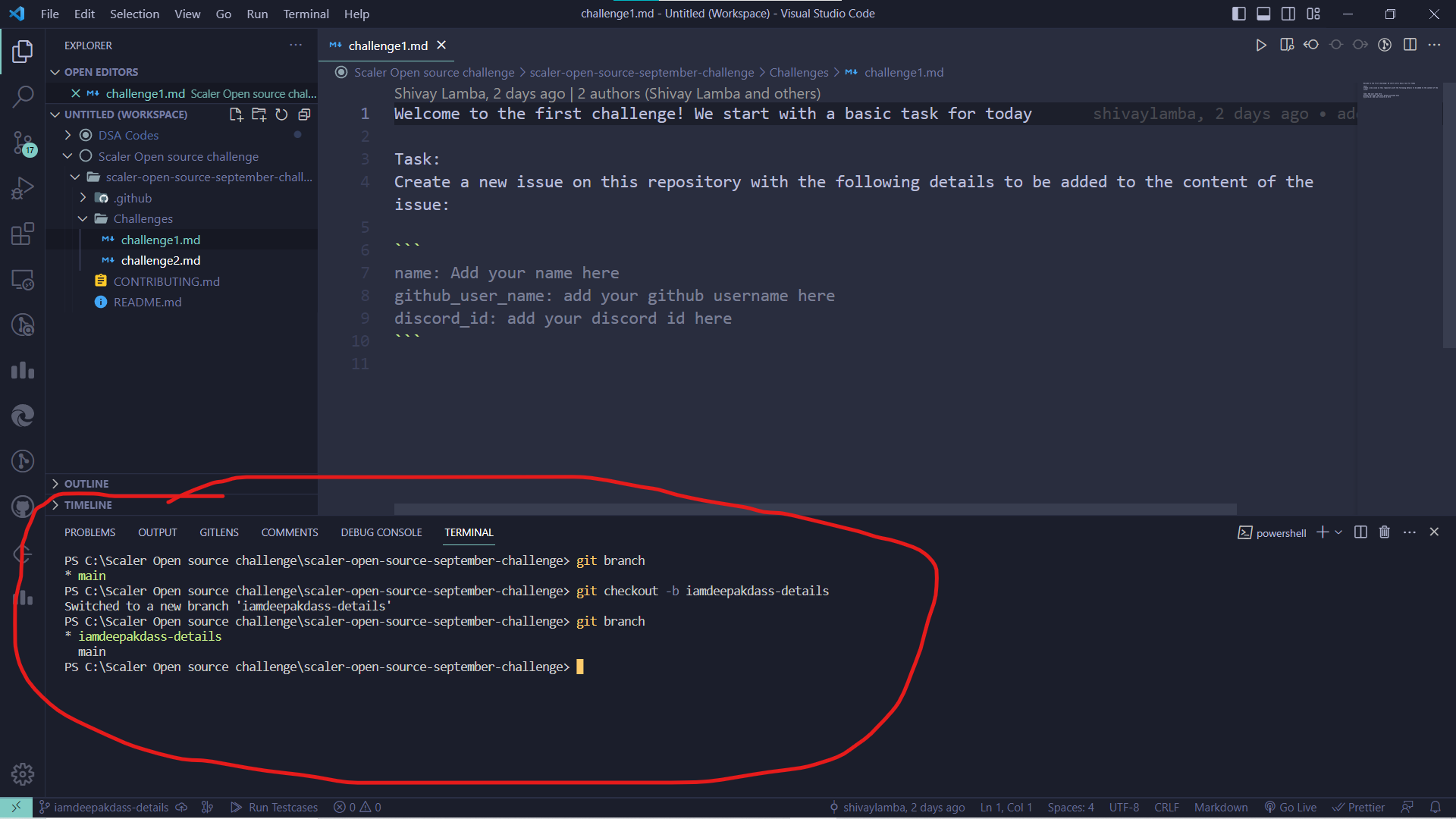 Challange #1:Deepak Dass · Issue #93 · scaleracademy/scaler-open-source-september-challenge · GitHub