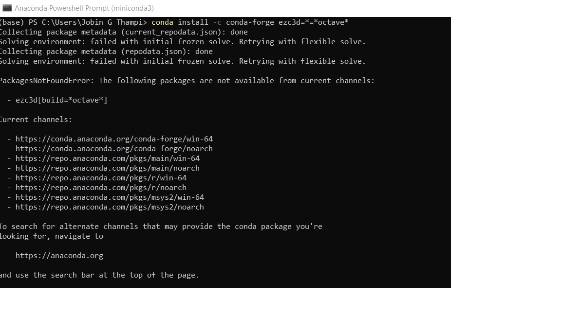 Not able to install octave binaries · Issue #247 · pyomeca/ezc3d · GitHub