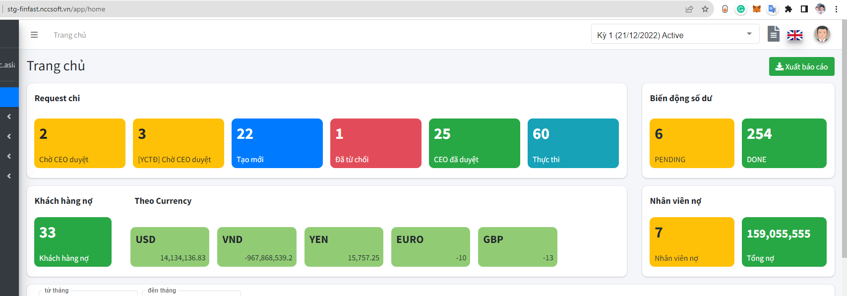 [FE] Trang chủ > click link -> open page ở tab hiện tại · Issue #13 · ncc-erp/ncc-erp-finance ...