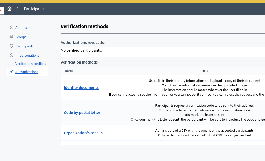 Authorization admin screens are available with authorization disabled ...