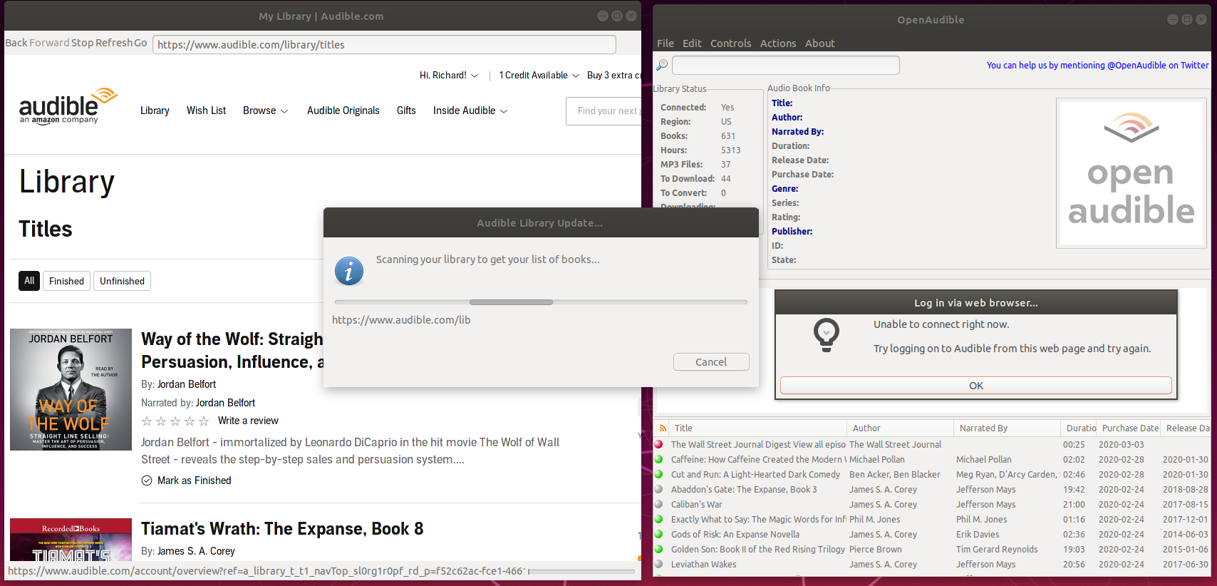 Both Quick and Full Library Sync fail w/ upgrade to 1.6.6 · Issue #309 · openaudible/openaudible ...