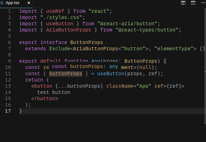 useButton generated types.d.ts missing imports causing incorrect buttonProps type · Issue #1764 ...