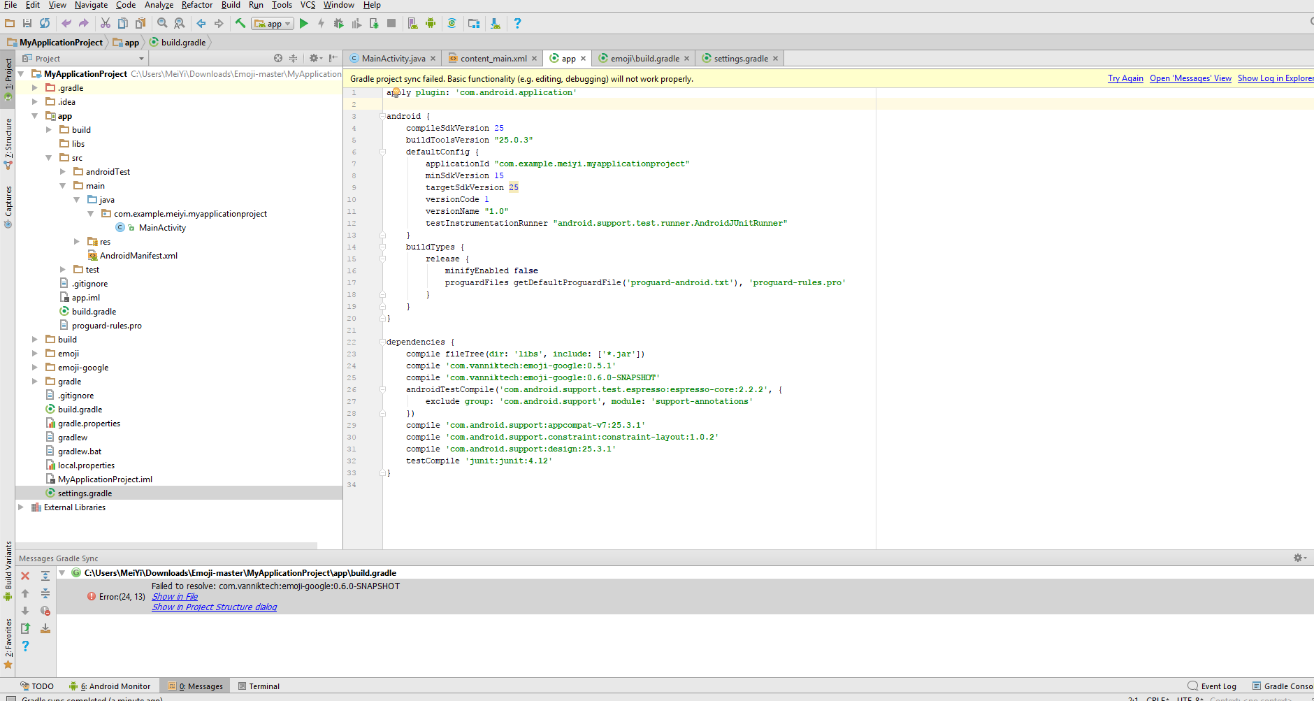 Error:(24, 13) Failed to resolve: com.vanniktech:emoji-google:0.6.0 ...