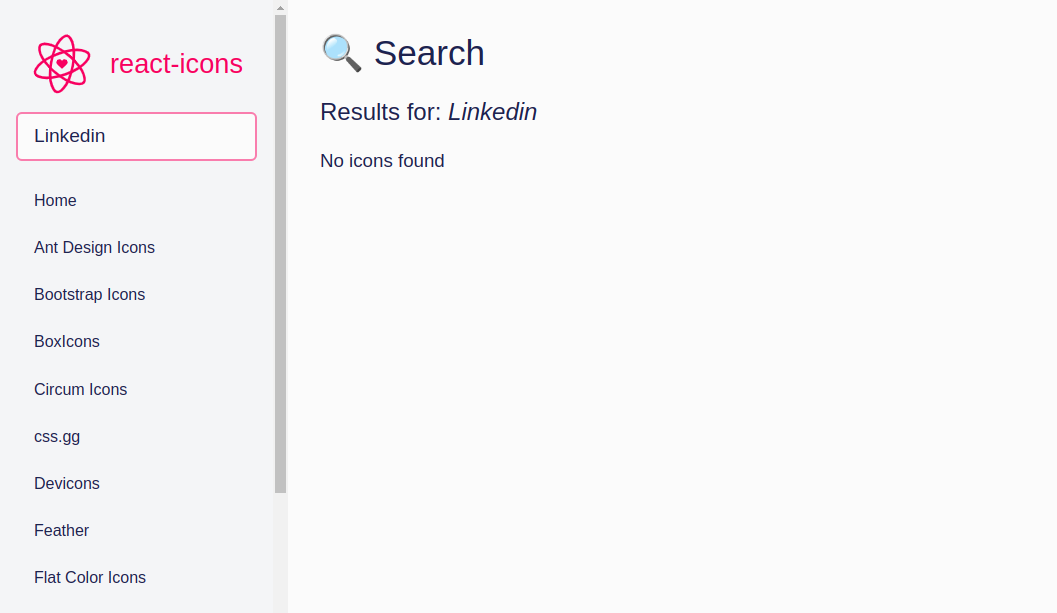 [Bug]: search icon not work! · Issue #847 · react-icons/react-icons · GitHub