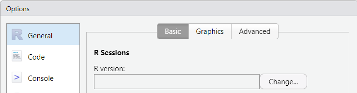 R Version not shown in Global Options on Windows (Electron) · Issue ...