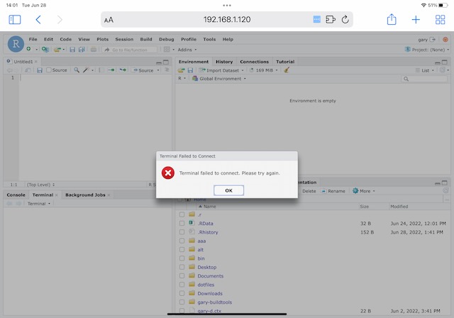 "Terminal failed to connect" error messages shown when closing a ...