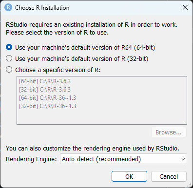 can't select version of R when only one version installed · Issue ...