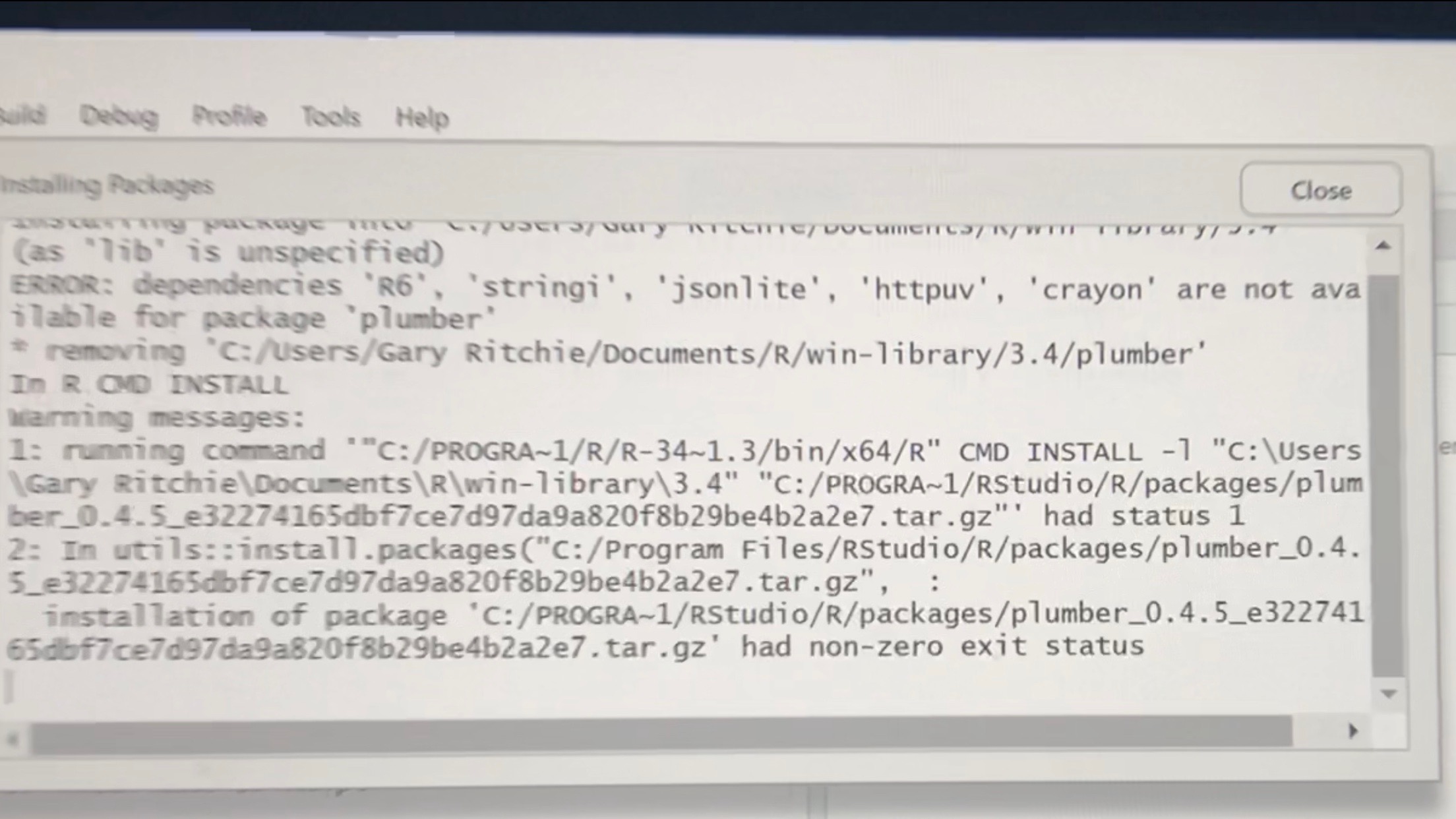 Plumber dependencies don't install automatically · Issue #2812 · rstudio/rstudio · GitHub