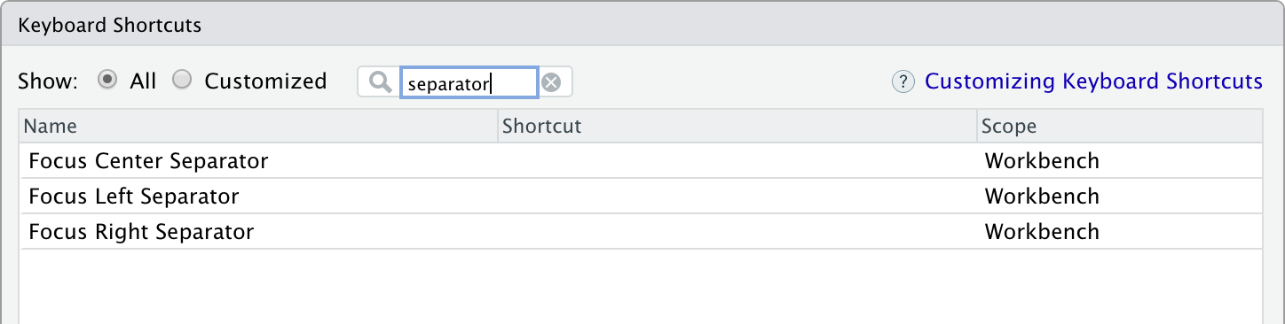 Allow keyboard shortcuts for splitter adjustment · Issue #6060 · rstudio/rstudio · GitHub