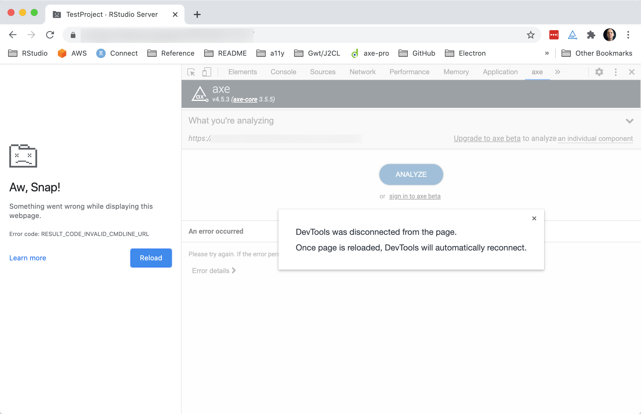 RStudio with empty R script crashing Chrome devtools / axe a11y checker · Issue #7526 · rstudio ...