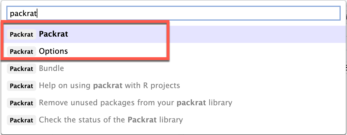 Some Packrat commands throw errors when invoked from Command Palette · Issue #7669 · rstudio ...