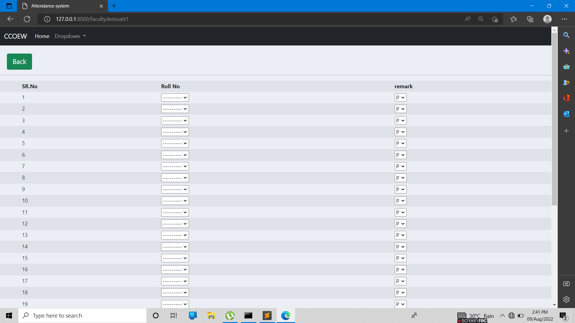 GitHub - Neha1210/College-Attendance_System: This was a In-House Full ...
