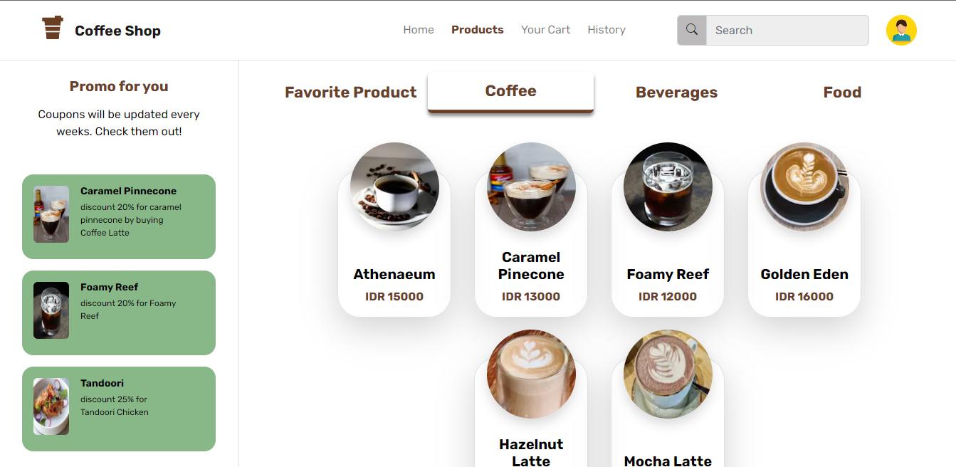 GitHub - trevinkur/coffee-shop-fe