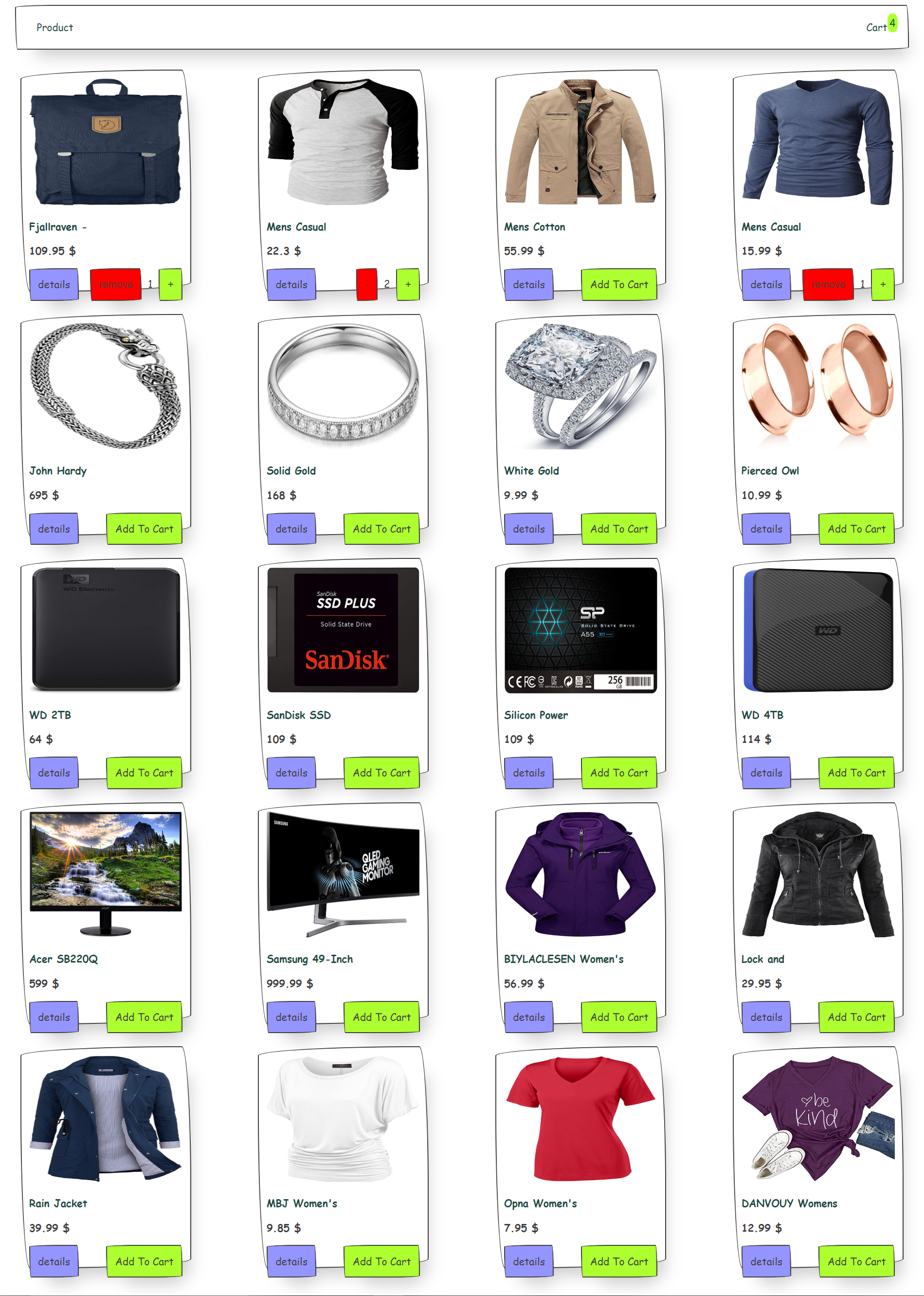 Github Imanbehroozifar Cart A Shopping Cart That Receives A Number