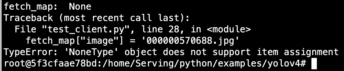 使用yolov4例子报错 · Issue #1328 · PaddlePaddle/Serving · GitHub