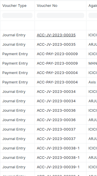 bug in Voucher type in General Ledger · Issue #35403 · frappe/erpnext · GitHub