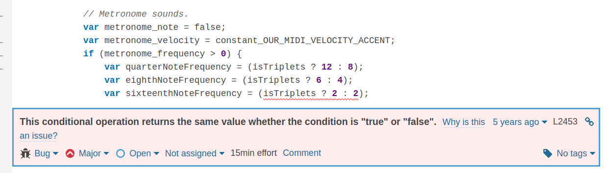Fix Code Quality issues raised by SonarCloud? · Issue #37 · montulli ...