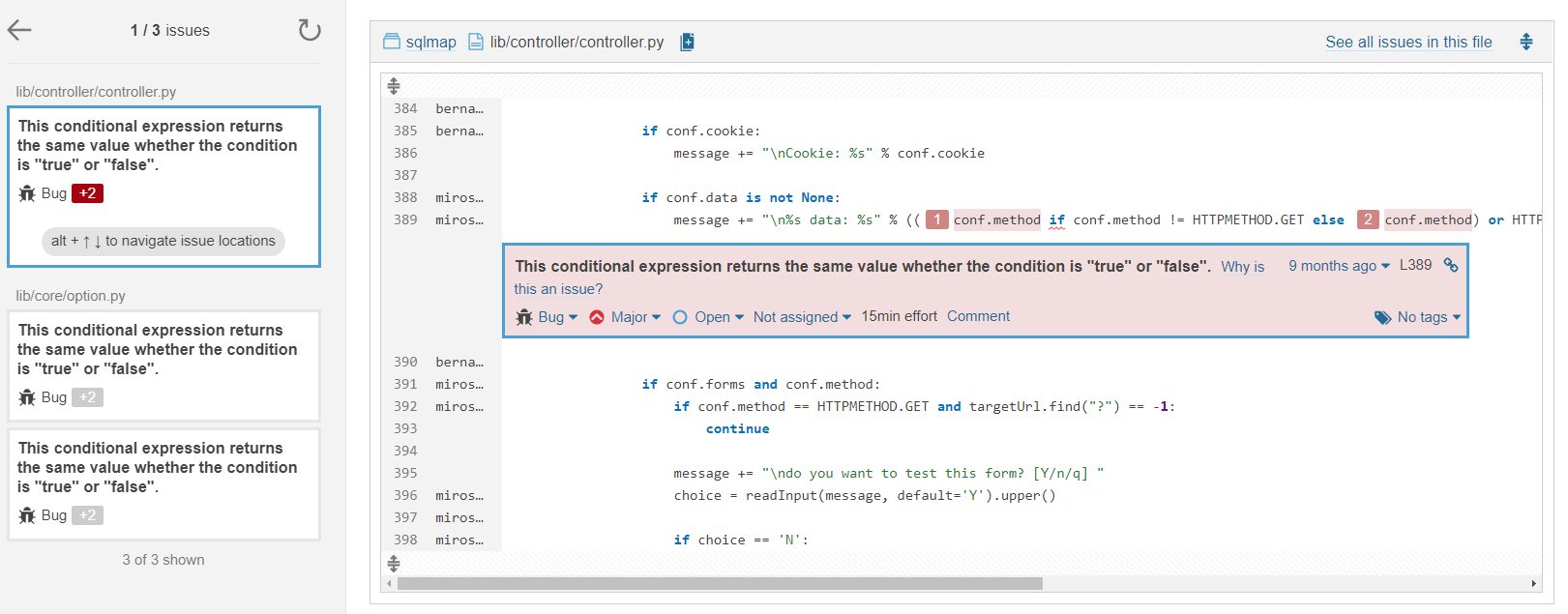 Conditional expression returns the same value whether the condition is "true" or "false" · Issue ...