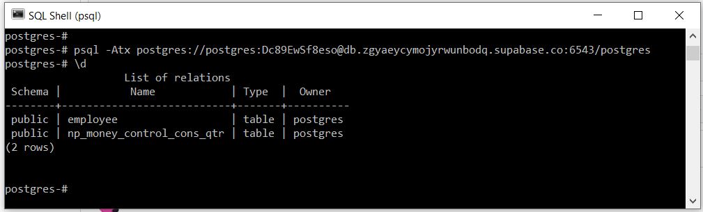 psql slash commands · Issue #8657 · supabase/supabase · GitHub