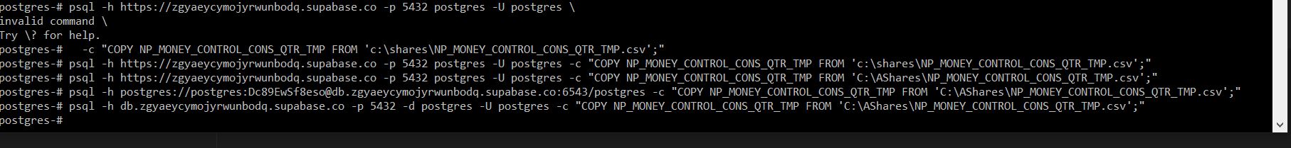psql slash commands · Issue #8657 · supabase/supabase · GitHub