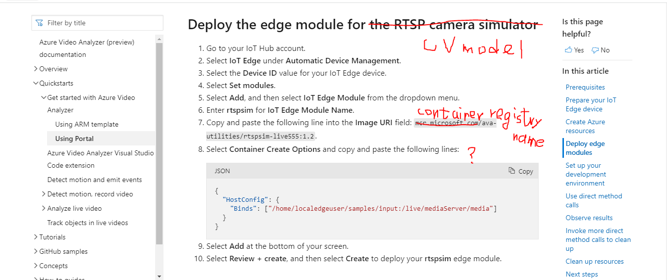 Why don't see the exported CV module in the pipeline json at https ...