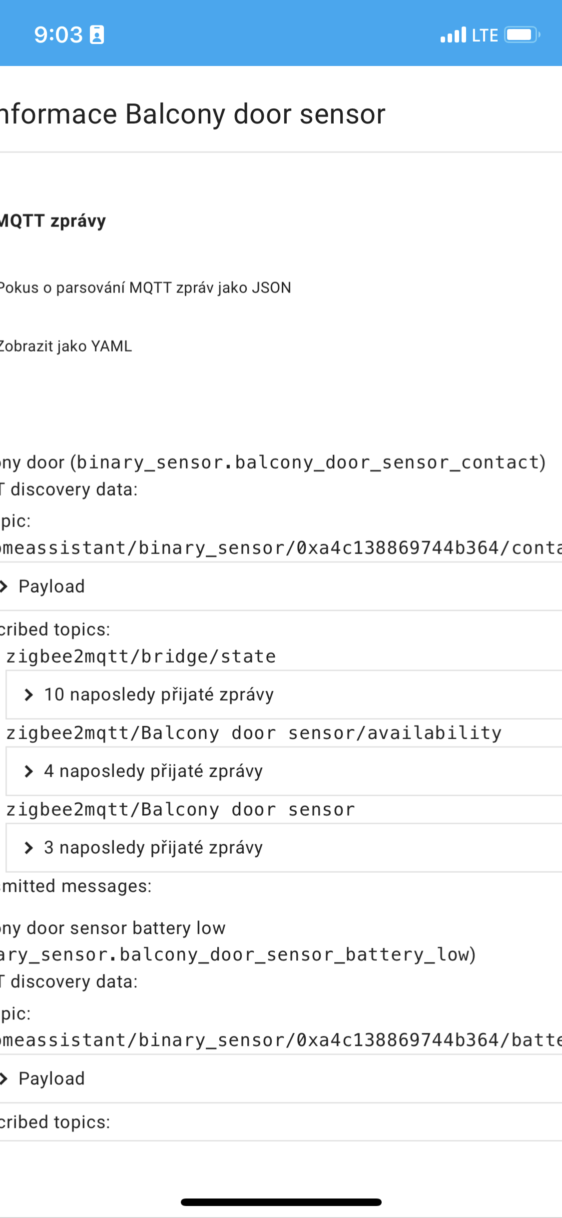 Mqtt Info Is Cropped And Buggy In The Ha App · Issue 15748 · Home Assistantfrontend · Github