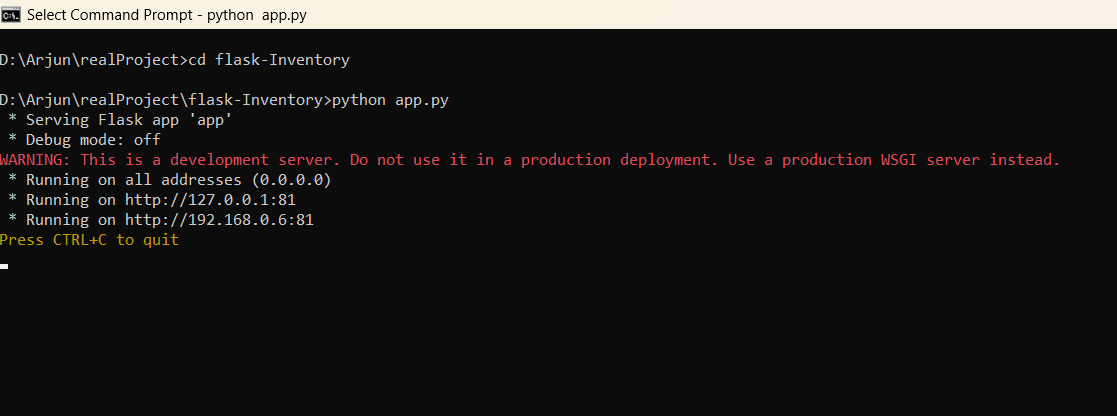 GitHub - arjunsugumar24/flask-Inventory: Inventory Management Using Flask and MySql
