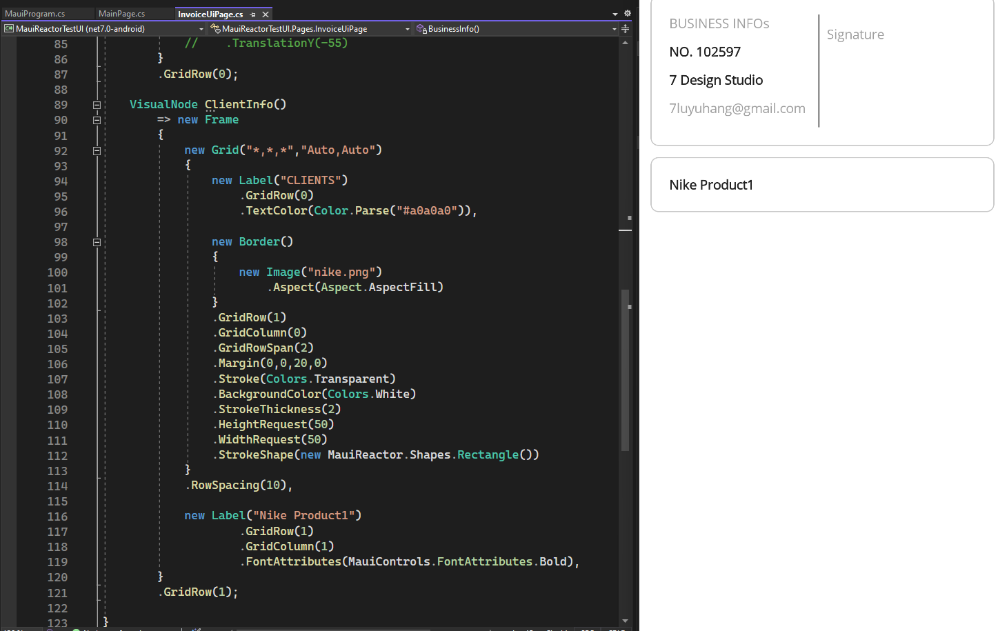Controls are not showing up inside a Grid. · Issue #11 · adospace/reactorui-maui · GitHub